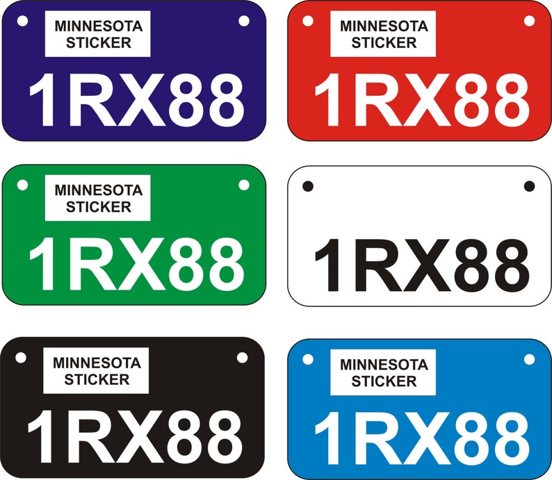 Wisconsin ATV / UTV ENGRAVED Standard License Plates for | Etsy
