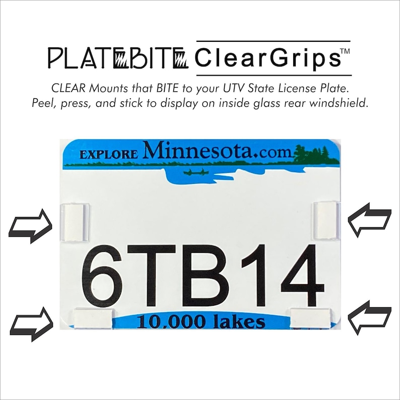Minnesota ATV UTV License Plate | Reflective Metal | 2026 DNR Approved ...