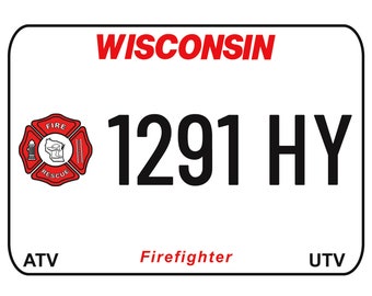 Atv Wisconsin License Plates - Etsy