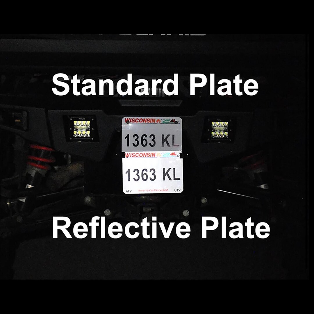 Wisconsin ATV UTV License Plate | Reflective Metal |2026 DNR Compliant ...