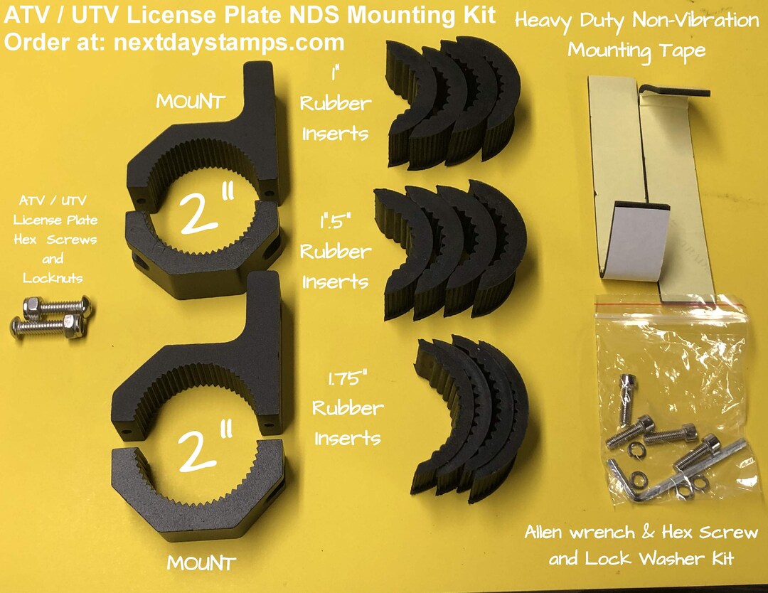 ATV / UTV License Plate Mounting Kit - Ships Today! - #1 Bestseller for ...