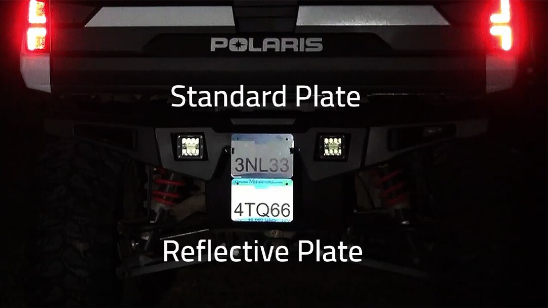 Minnesota ATV UTV License Plate | Reflective Metal | 2026 DNR Approved ...