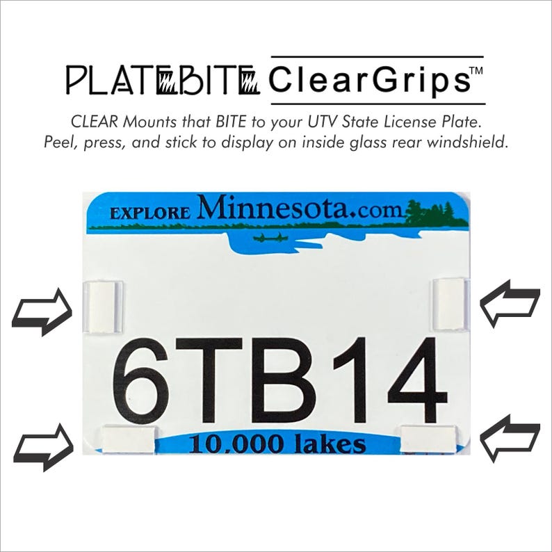 Minnesota ATV UTV Metal License Plate | DNR Required Registration Plate ...