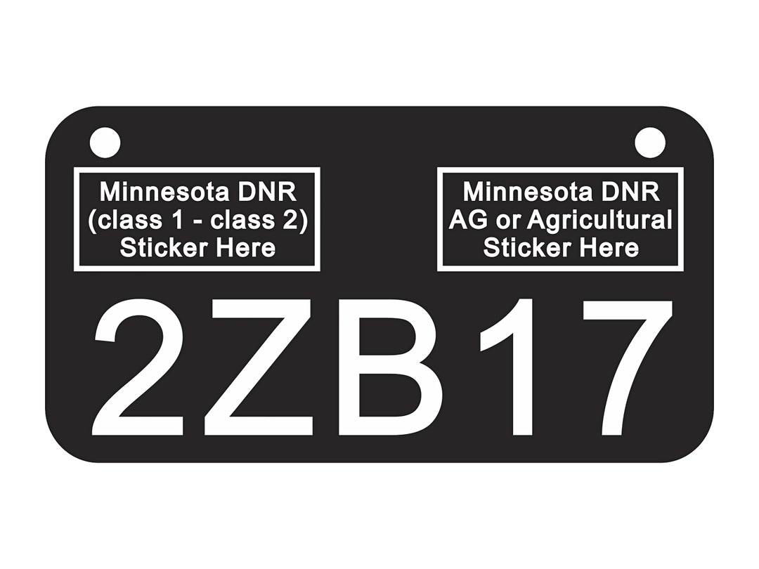 Minnesota ATV UTV Custom Engraved License Plate - Etsy