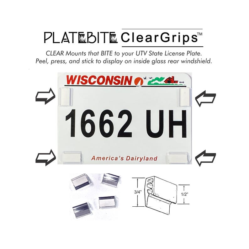 Wisconsin ATV UTV Engraved License Plate | DNR Approved 2026 ...