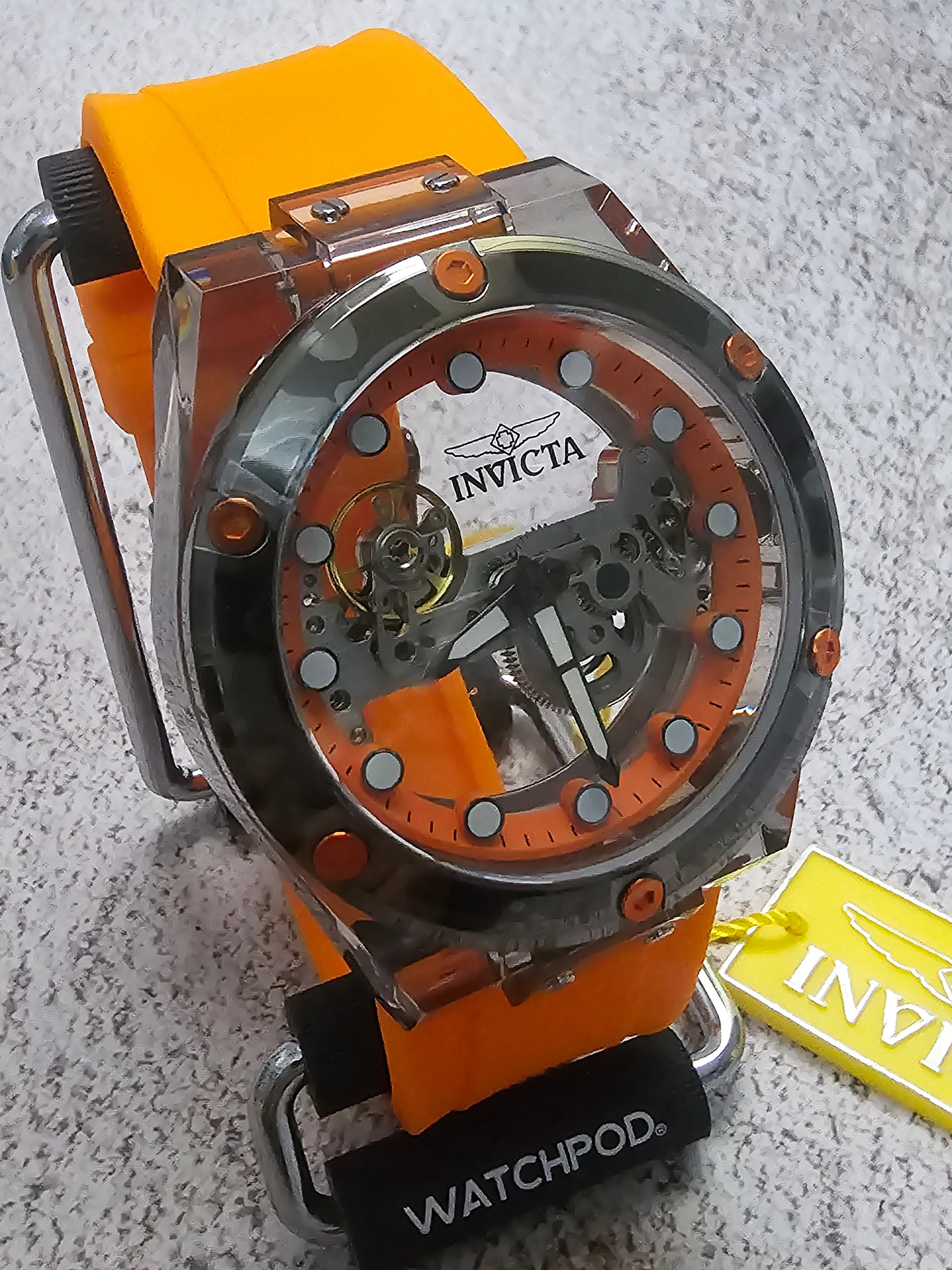 Invicta Speedway Ghost Mechanical Men's Watch 48mm, Orange 44396 - Etsy