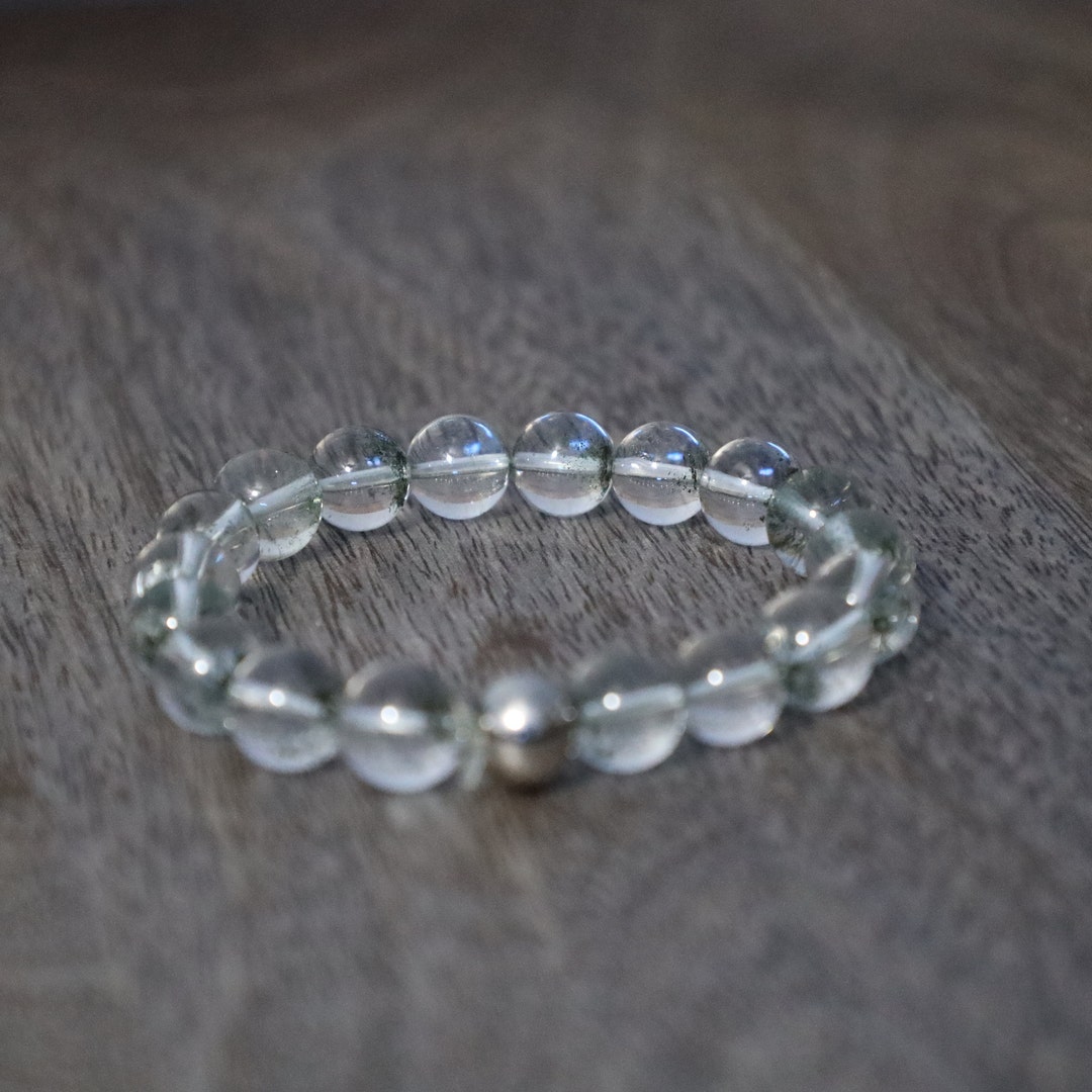 Handmade 10 Mm Green Phantom Quartz Gemstone Smooth Round - Etsy