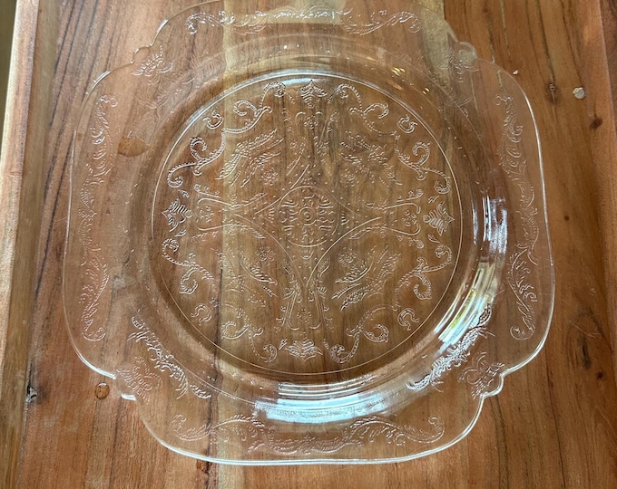 Vintage Federal Glass Madrid Pattern Dinner Plate – Depression Glass ...
