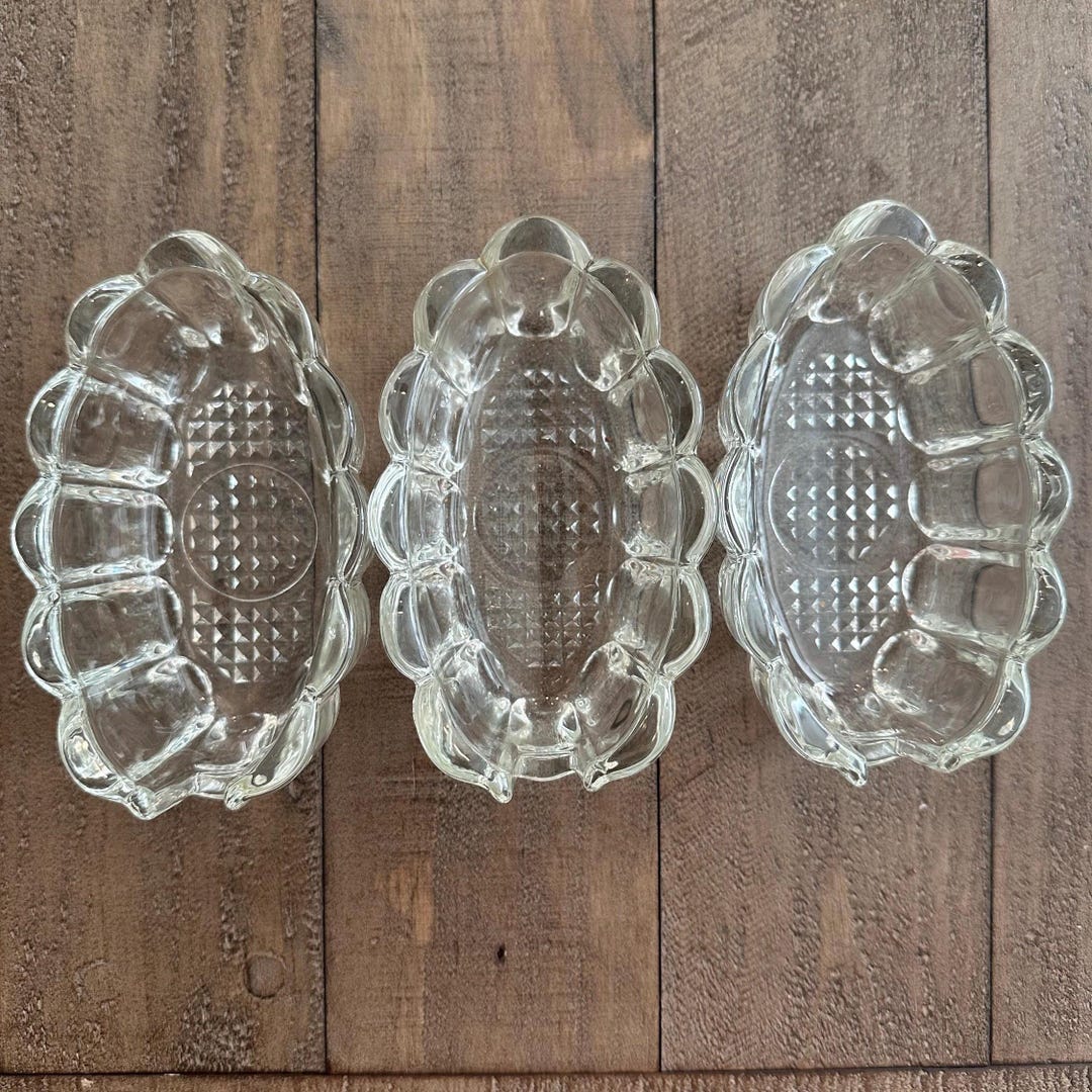 Vintage Princess House Crystal Utensil Rests, Ribbed Glass, Set of 3 - Etsy