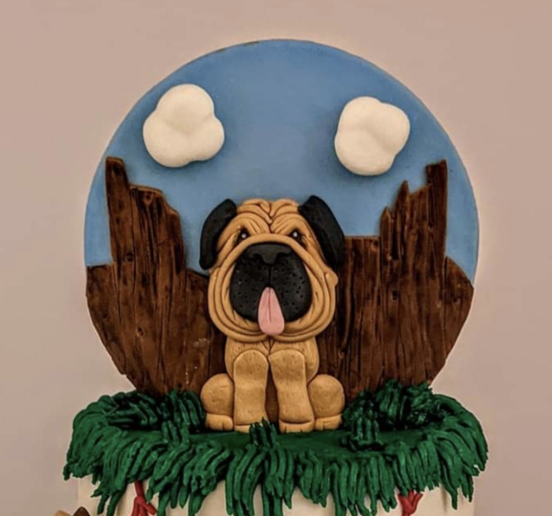 Sandlot Dog Fondant Cake Topper - Etsy