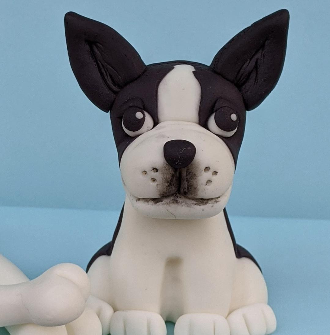 Fondant French Bulldog Cake Topper - Etsy
