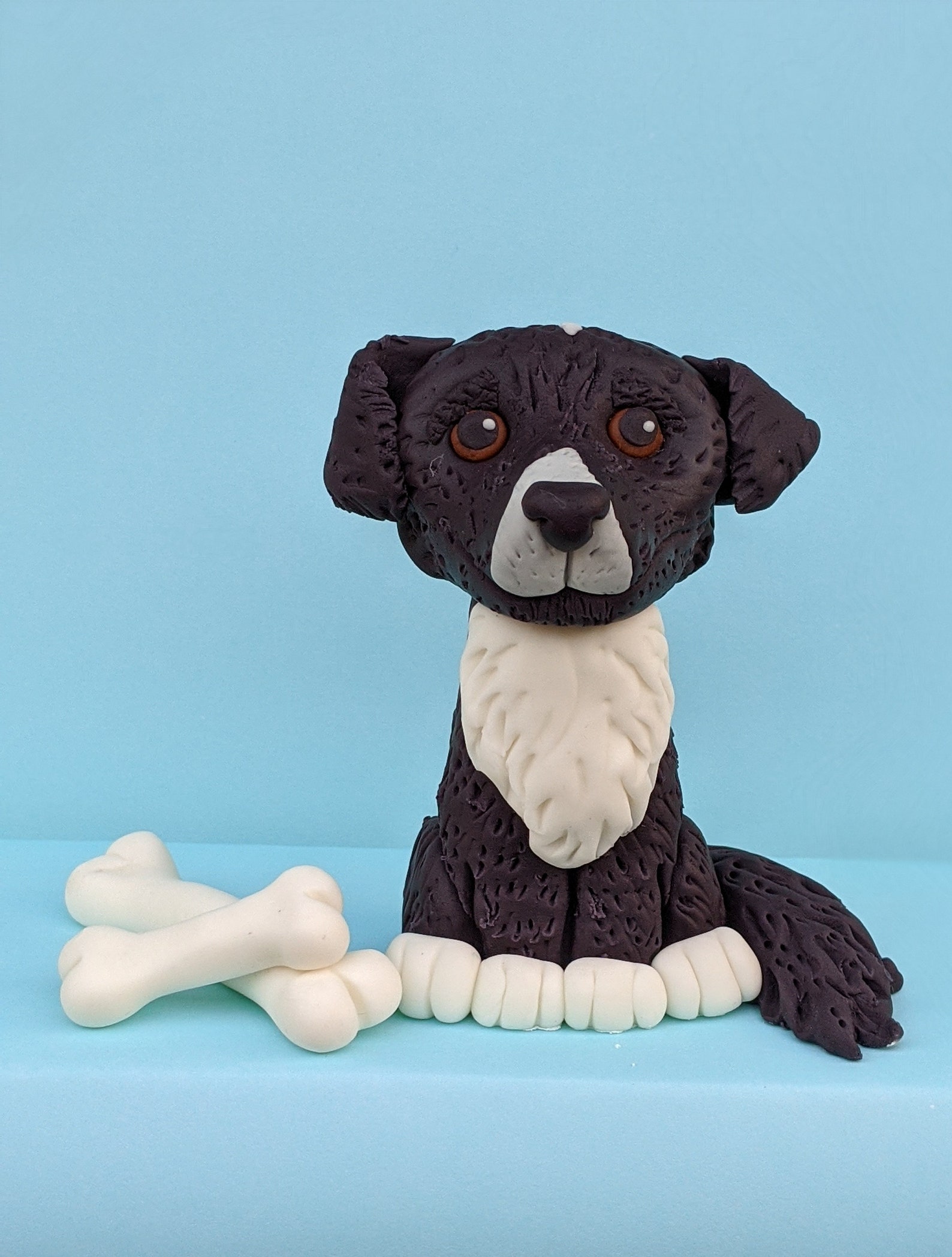 Fondant Border Collie Dog Cake Topper - Etsy