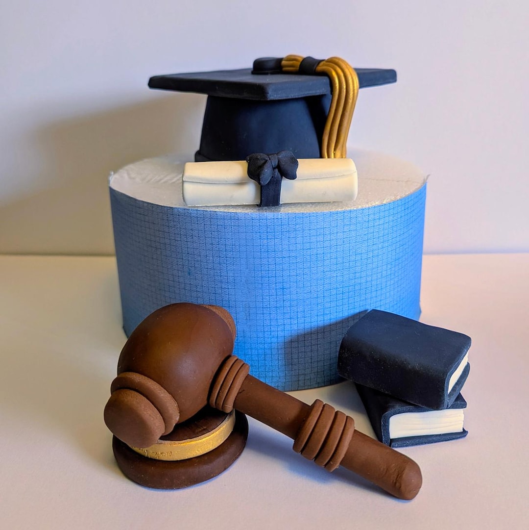 Lawyer Judge Fondant Cake Topper 6 Piece Set - Etsy