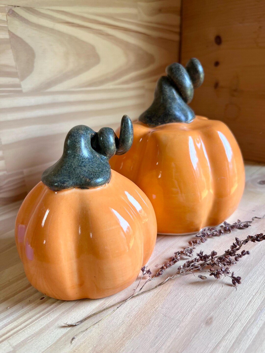 Handmade Ceramic Pumpkin Decor Set (set #3) - Etsy