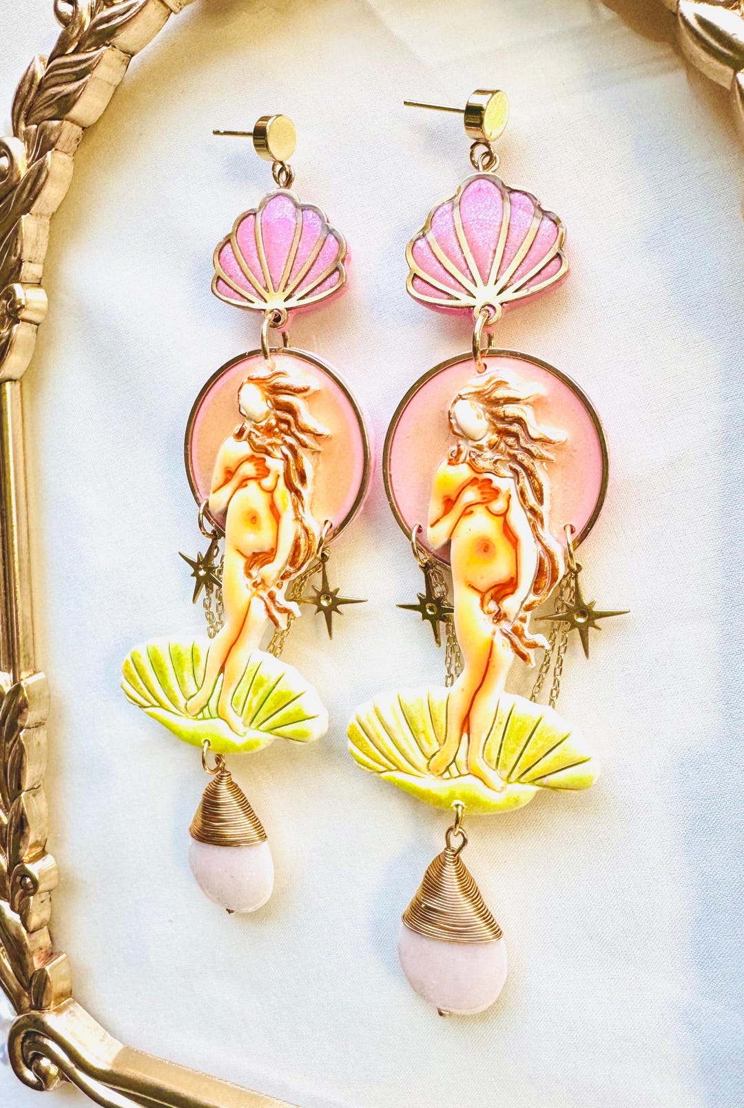 Venus Earrings | Aphrodite Earrings | Greek Goddess Earrings | Polymer ...