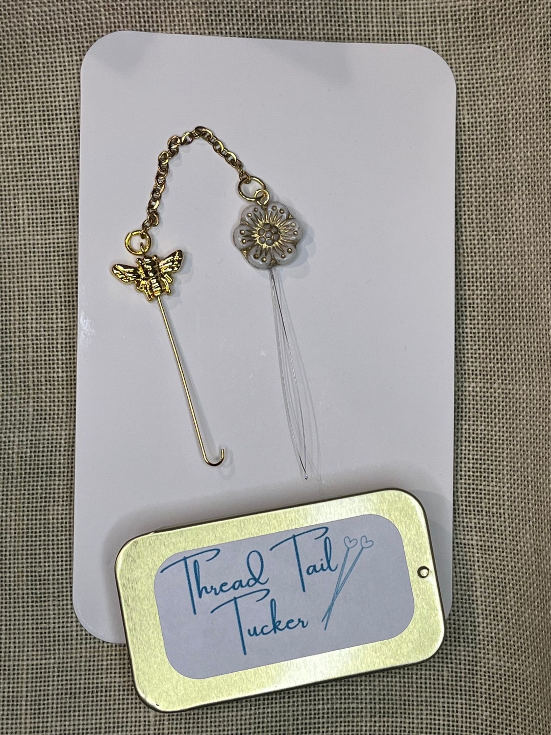 Thread Tail Tucker W/storage Tin - Etsy