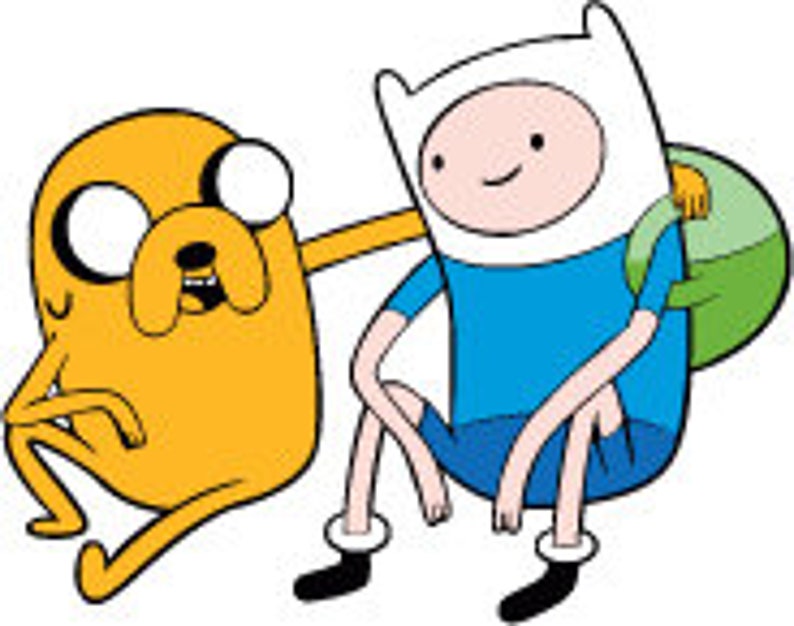 Adventure Time Decal Finn and Jake 2 Pack - Etsy