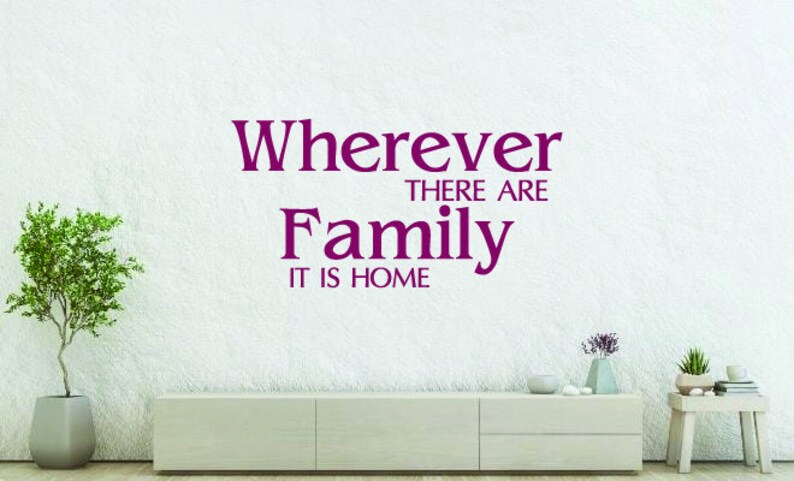 Family Wall Lettering, Gift Ideas, Vinyl Lettering, Many Colors - Etsy