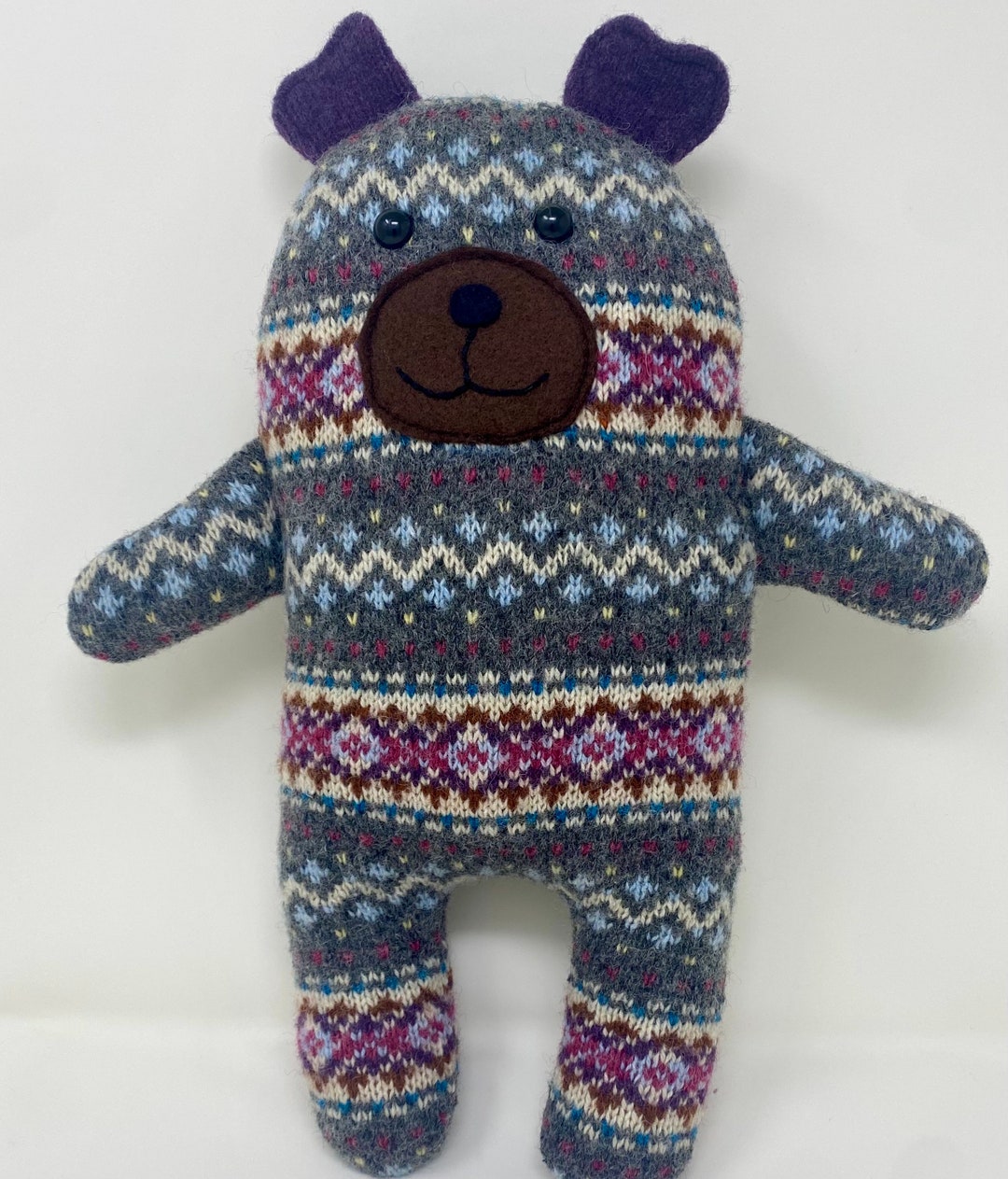 Upcycled Sweater Bear, Handmade Stuffed Animal, Eco Friendly Gift - Etsy