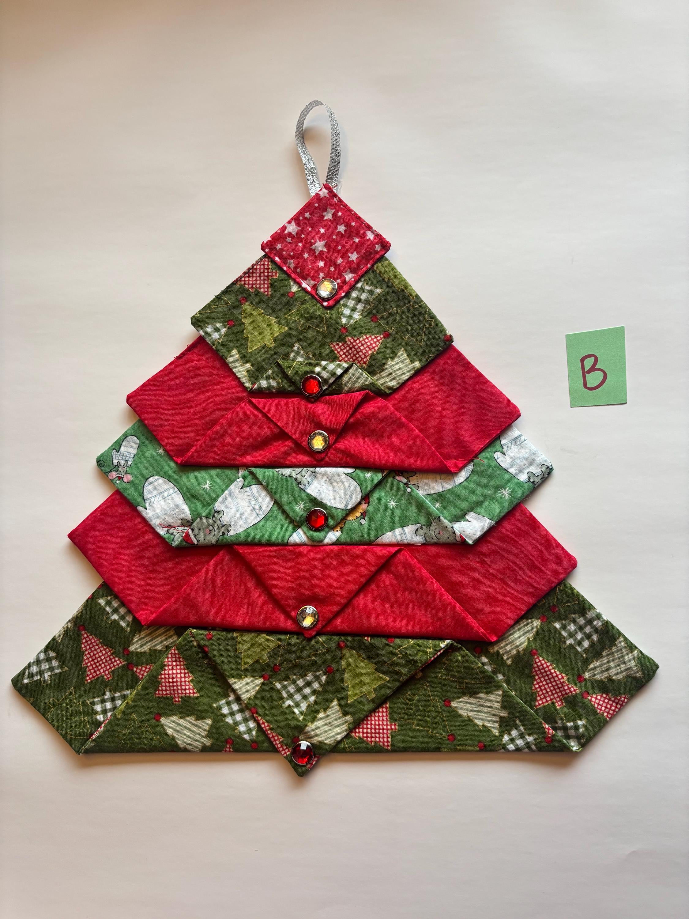 Fabric Christmas Tree Decor - Etsy