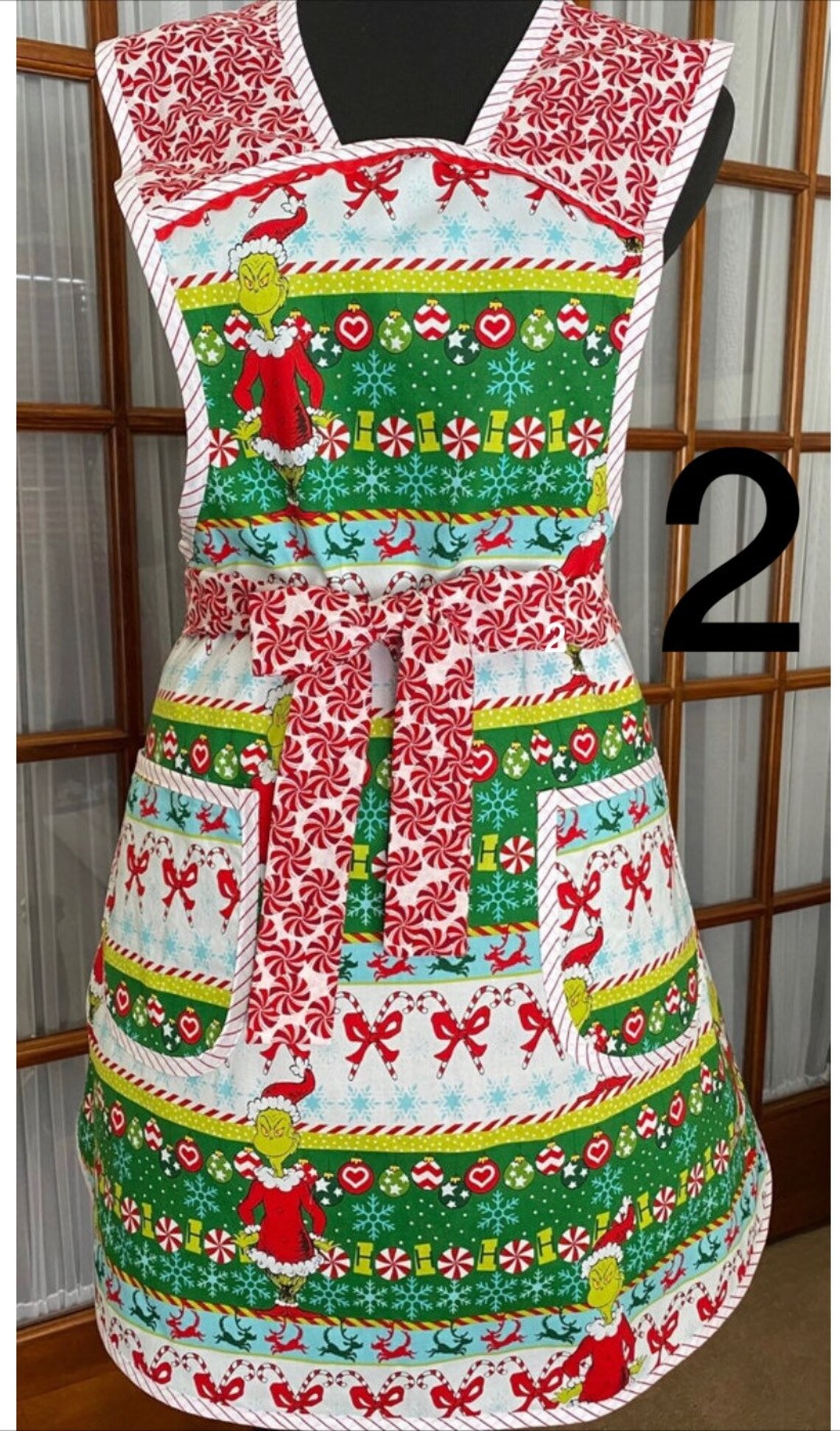 Grinch Christmas Apron Grinch Apron How the Grinch Stole | Etsy