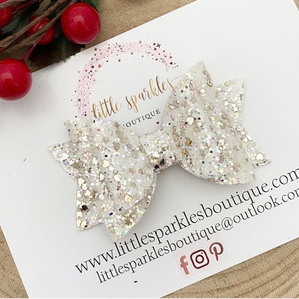 Cream Hair Bow - Etsy