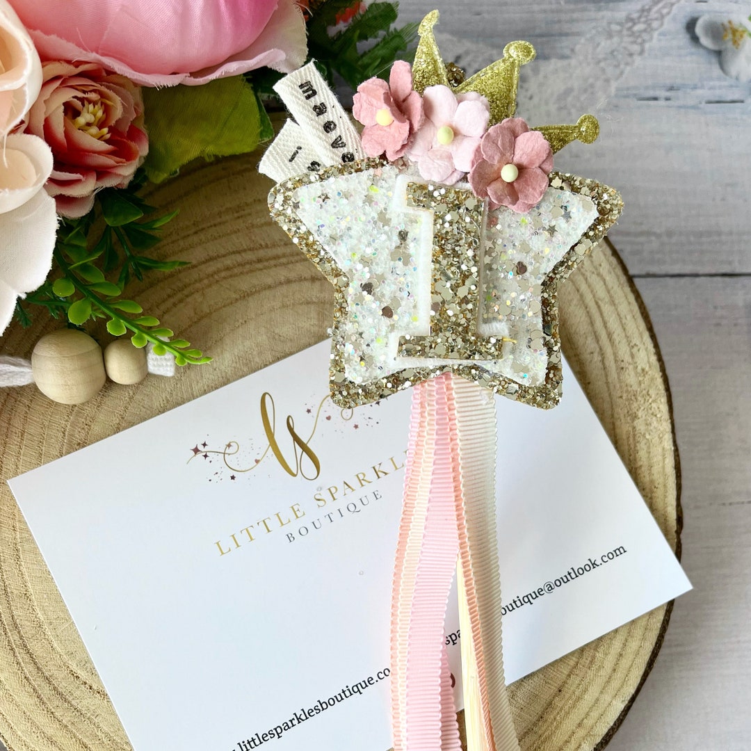 Princess Birthday Wand, Birthday Wand, Personalised Wand, Glitter Wand ...