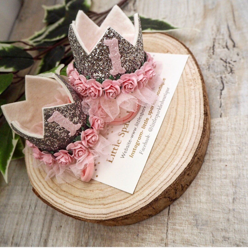 Birthday crown cake smash prop 1st birthday | Etsy