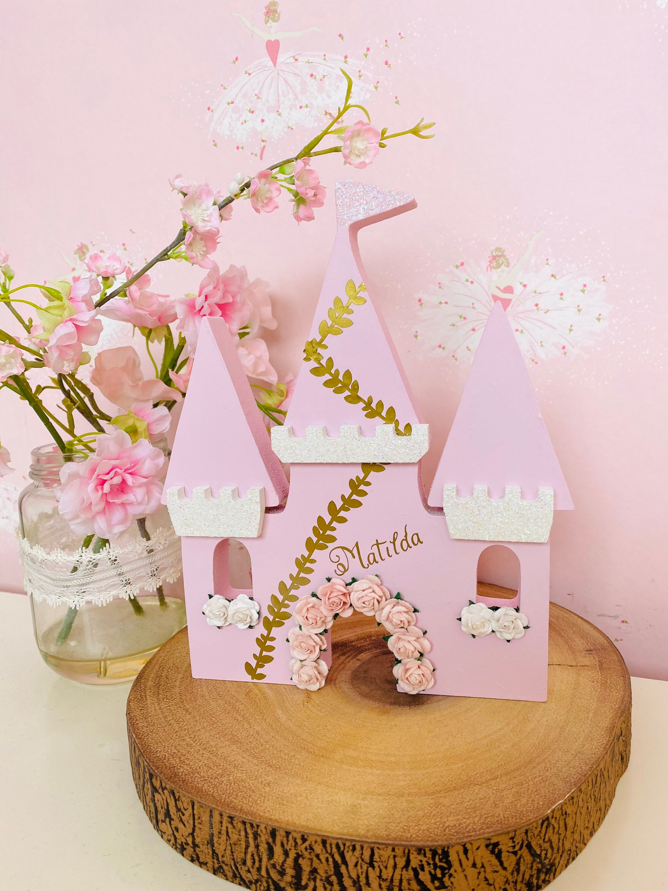 Princess Fairy Castle Wooden Freestanding Castle Shelf Decor - Etsy UK