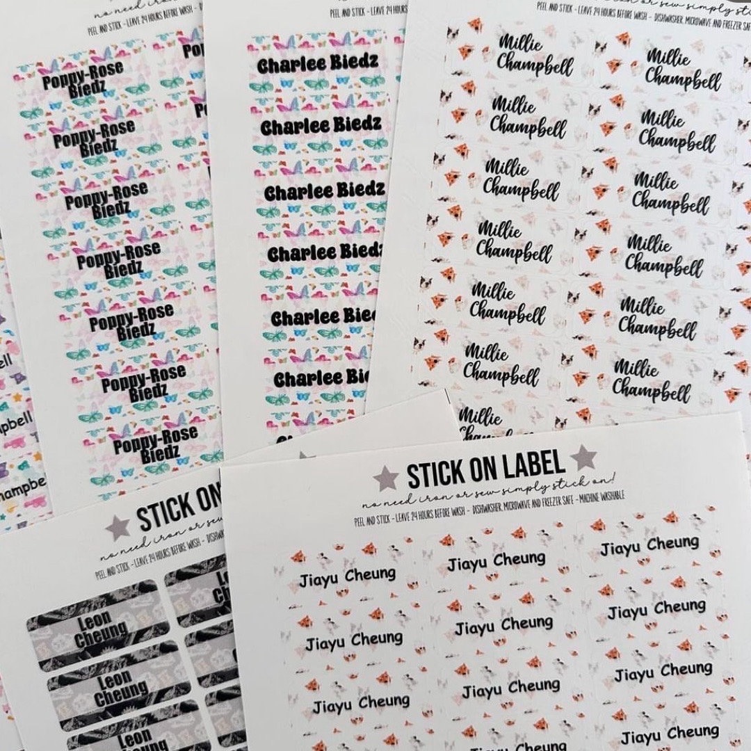 School Uniform Sticker, School Uniform Label,name Labels,school Name ...