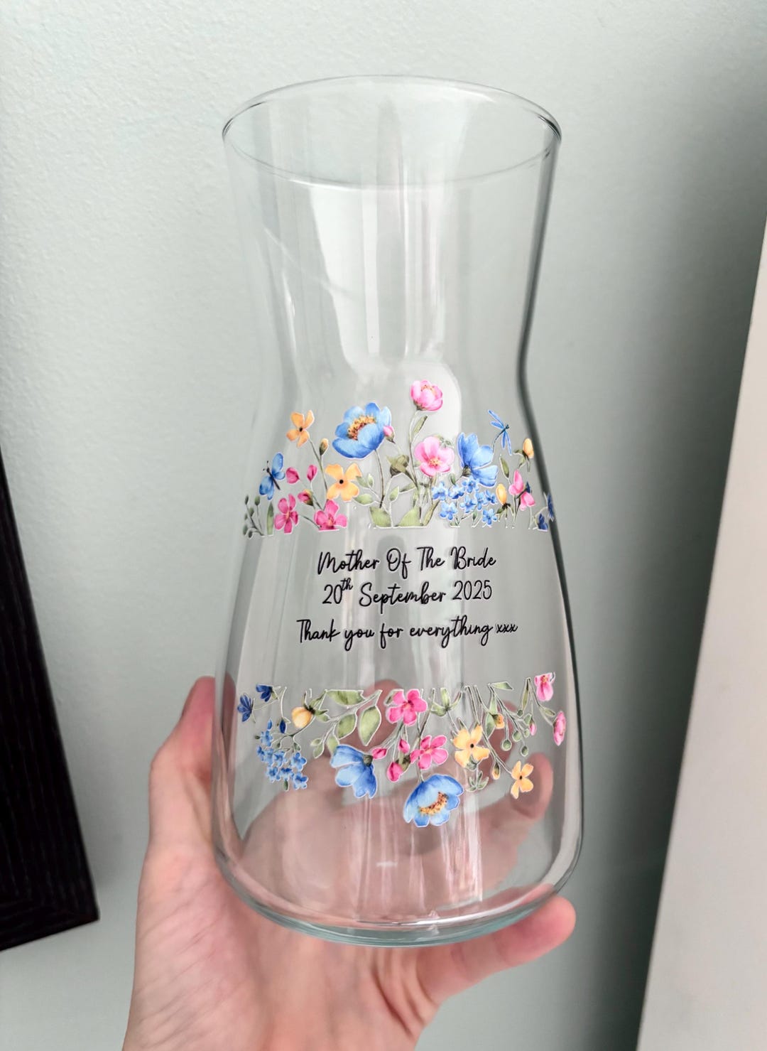 Personalised Mother of the Bride Vase, Anniversary Gift,personalised ...