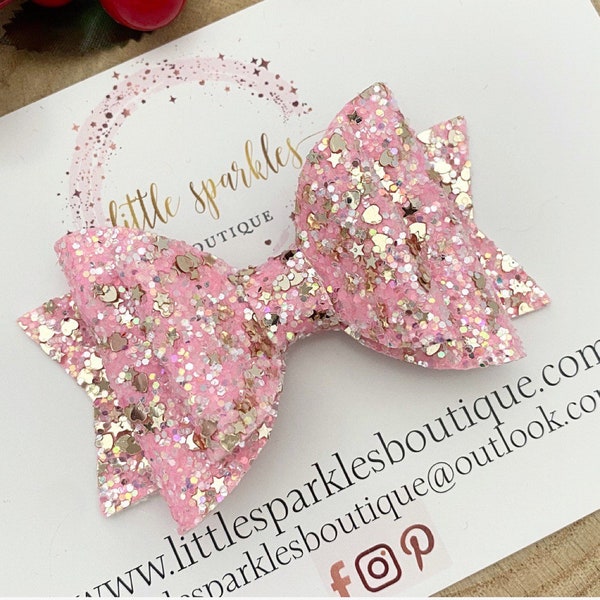 Pink Hair Bow - Etsy