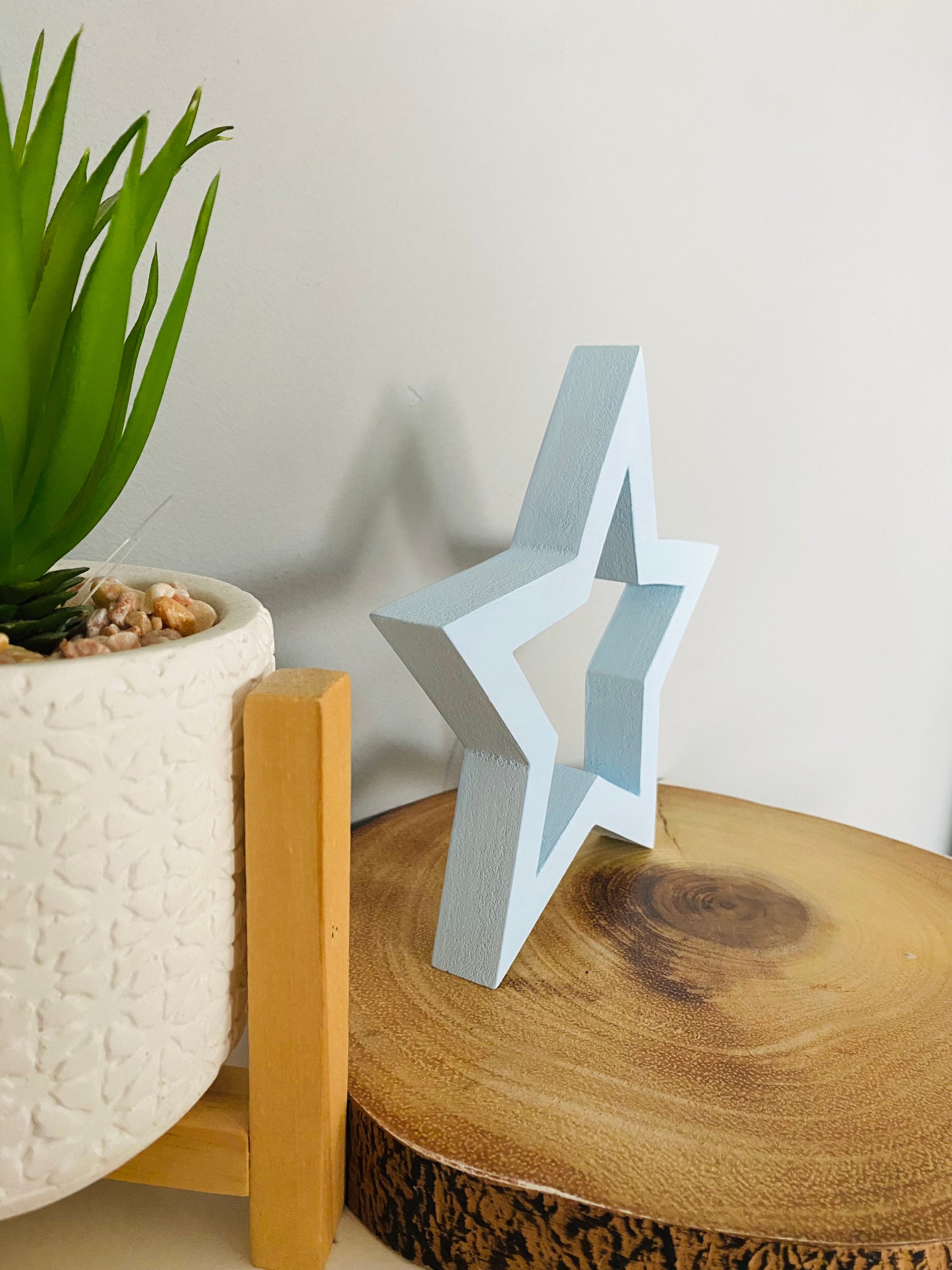 Hollow Freestanding Wooden Star Decor Boys Girls Shelf - Etsy UK