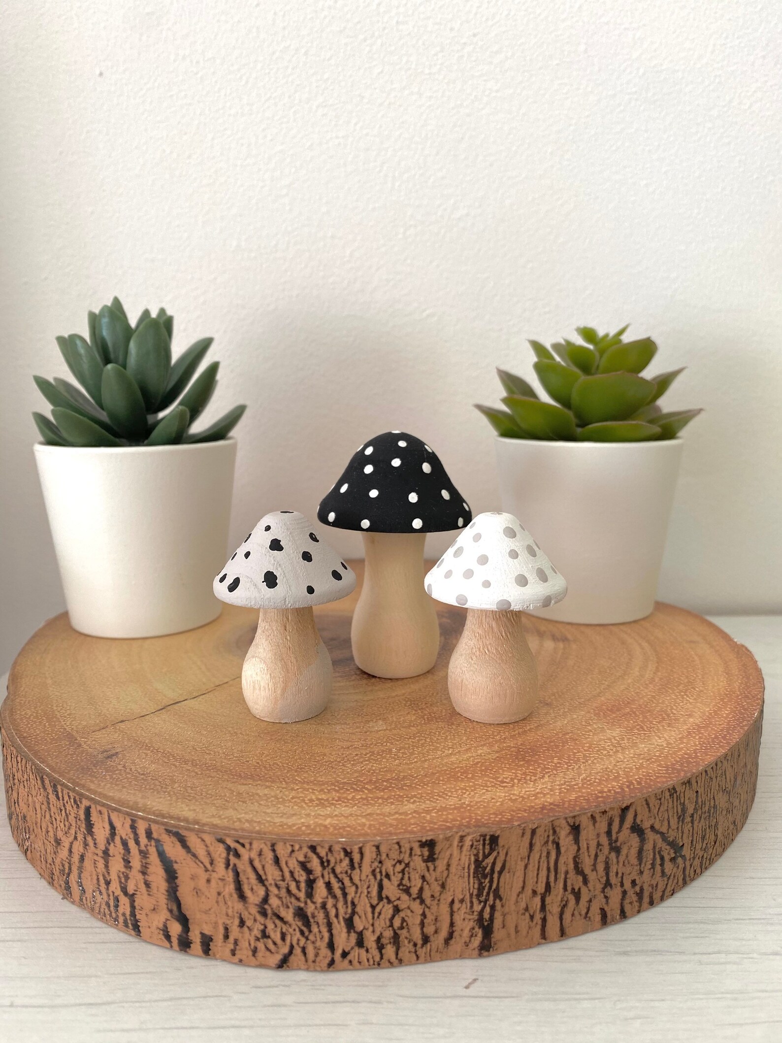 Set of 3 Mini Mushroom Toadstools Boys Unisex Girls Bedroom - Etsy