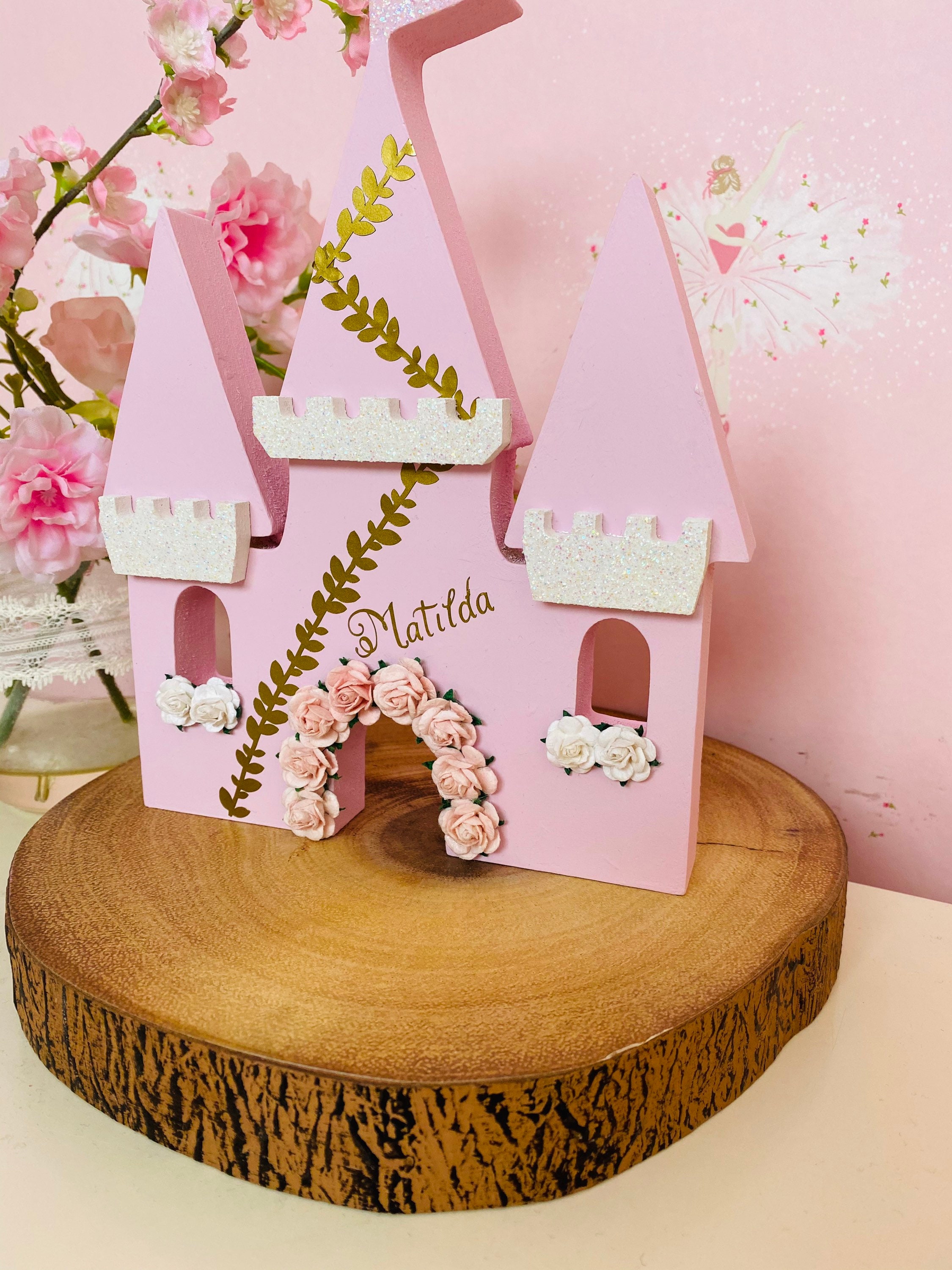 Princess Fairy Castle Wooden Freestanding Castle Shelf Decor - Etsy UK