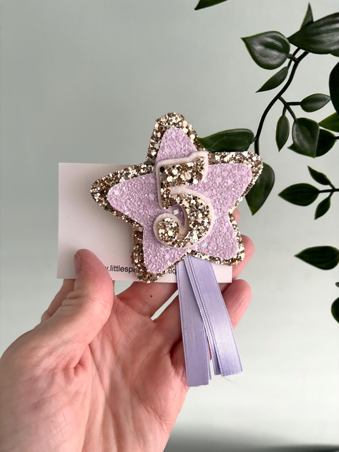 Glitter Star Birthday Badge, Handmade Mulberry Flower Pin - Etsy