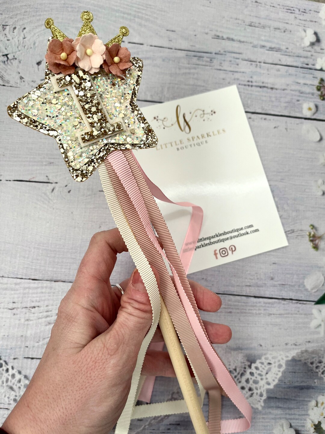 Princess Birthday Wand, Birthday Wand, Personalised Wand, Glitter Wand ...