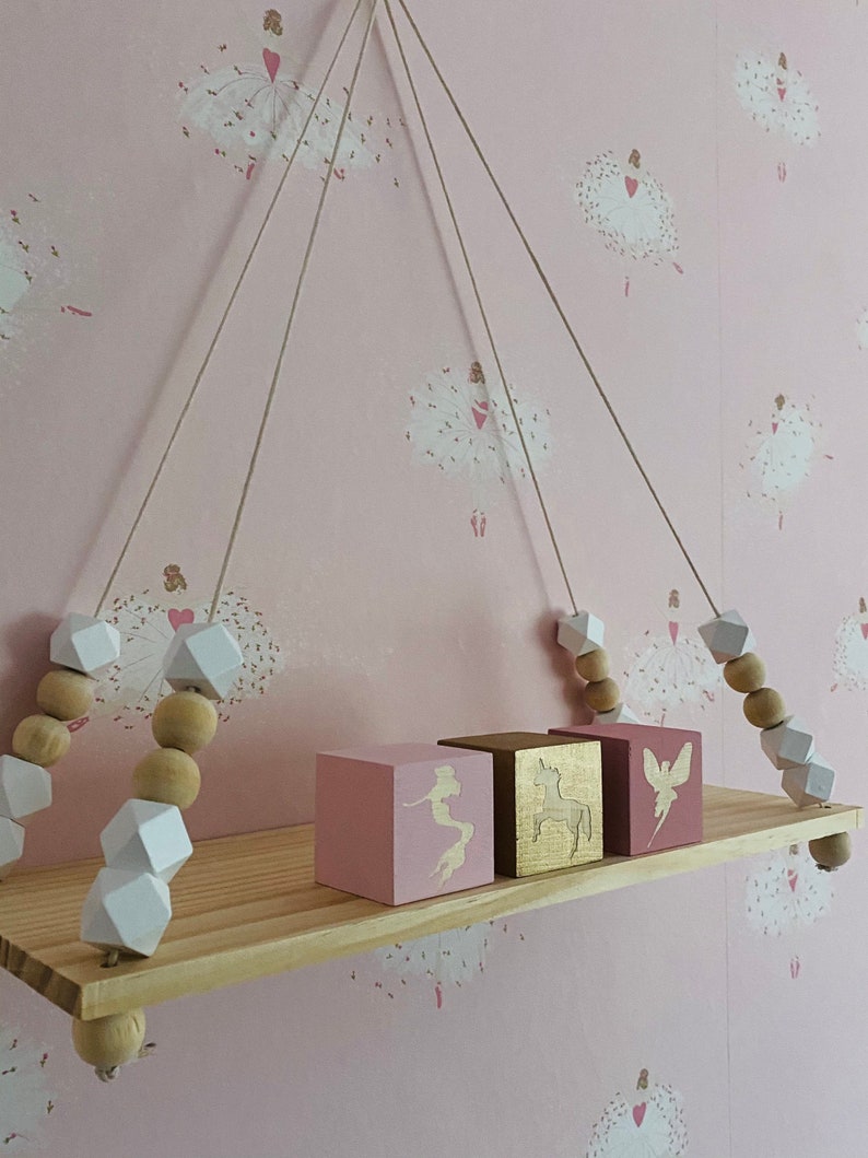 Set of 3 Girls Fairytale Wooden Blocks Cubes Stacking Nursery - Etsy UK