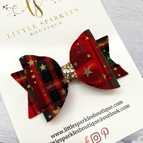 Red Hair Bow - Etsy