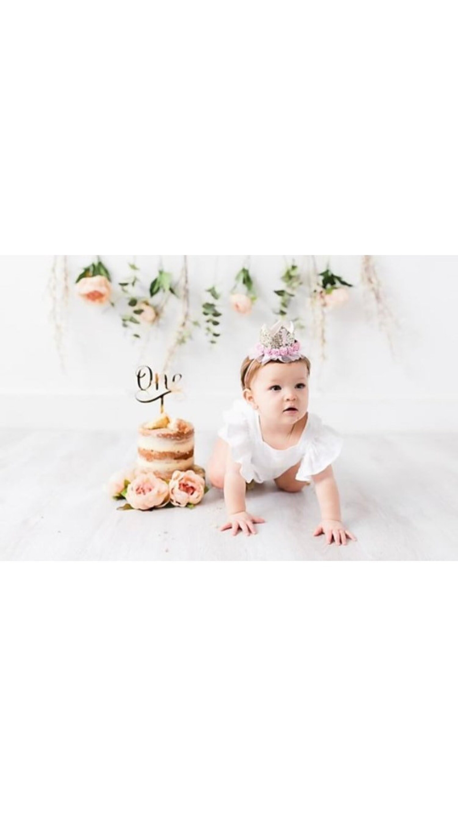 Birthday crown cake smash prop 1st birthday | Etsy