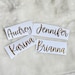 Personalizable Cursive Name Sticker Decals- Tumbler Cup Decal Sticker ...