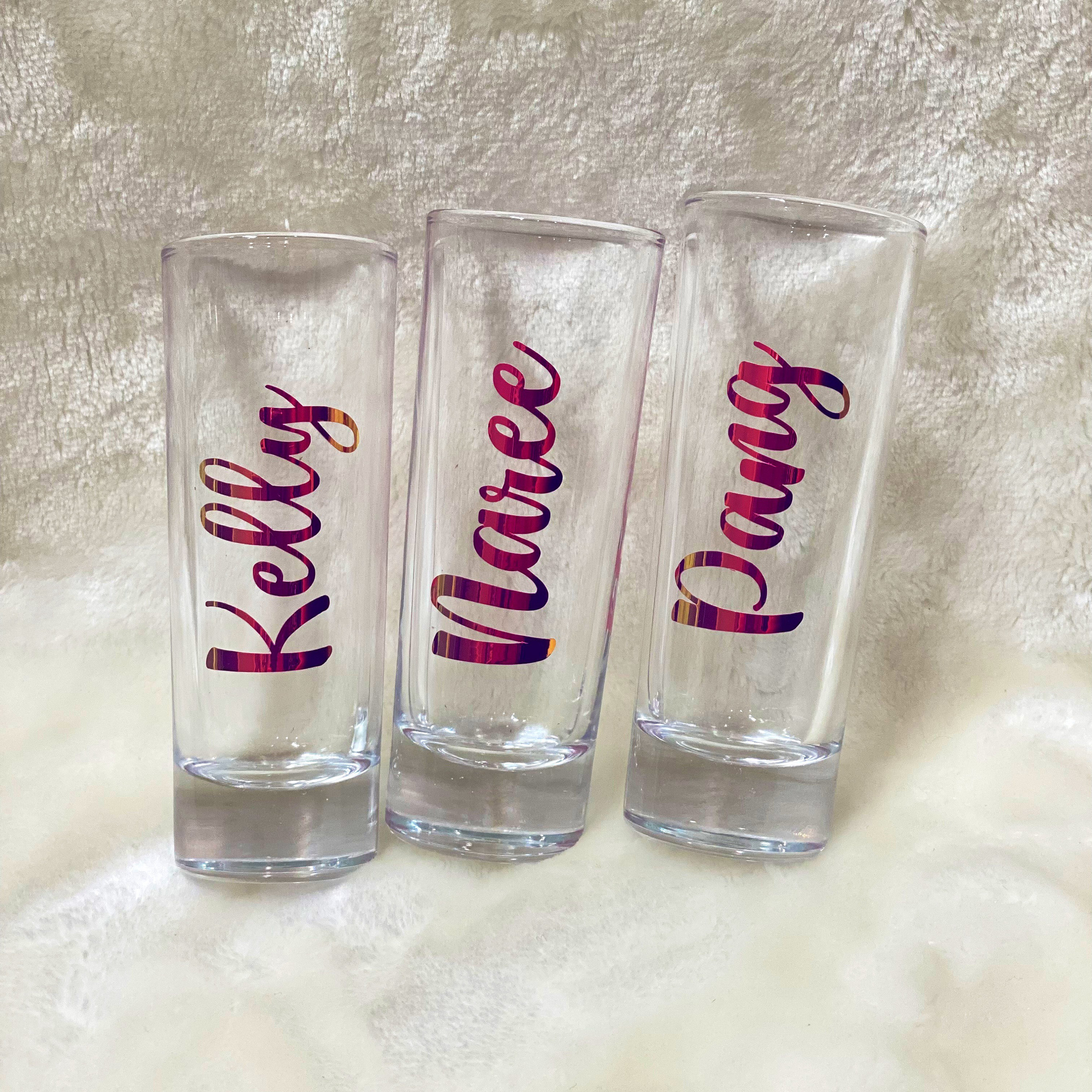 Personalized Shot Glasses Custom Shot Glasses Bridal Party | Etsy