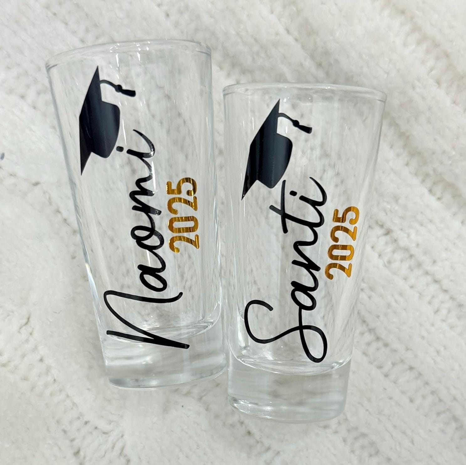 Graduation Day Shot Glasses | Personalized Shot Glasses | Degree Favors ...