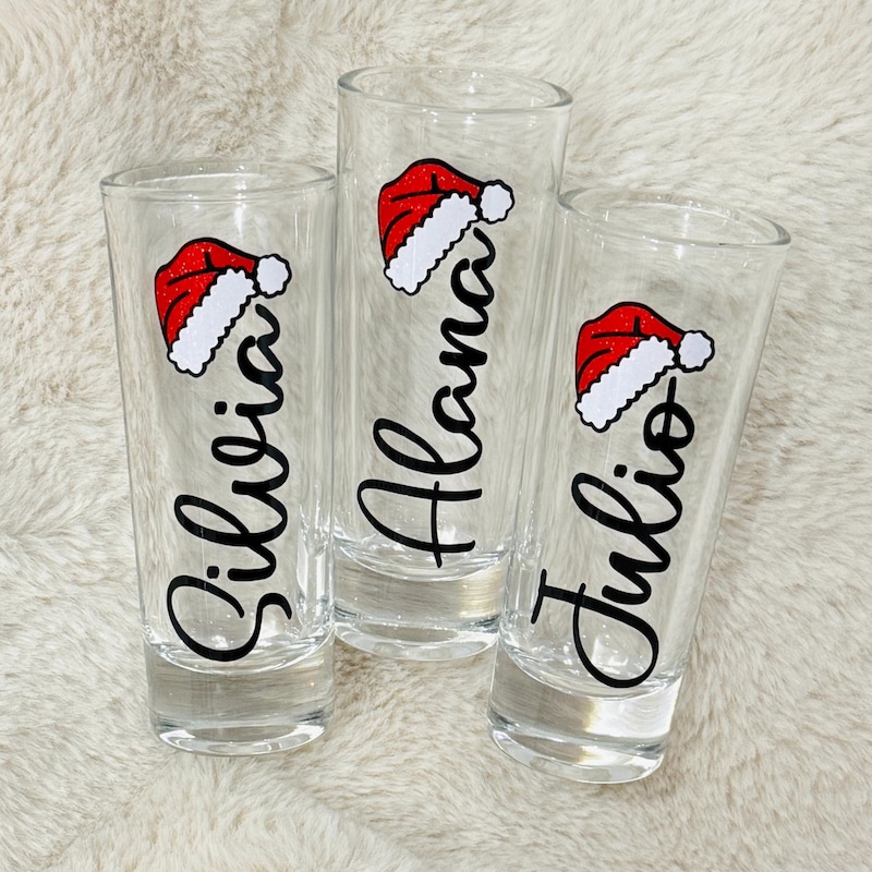 Christmas Shot Glasses - Etsy