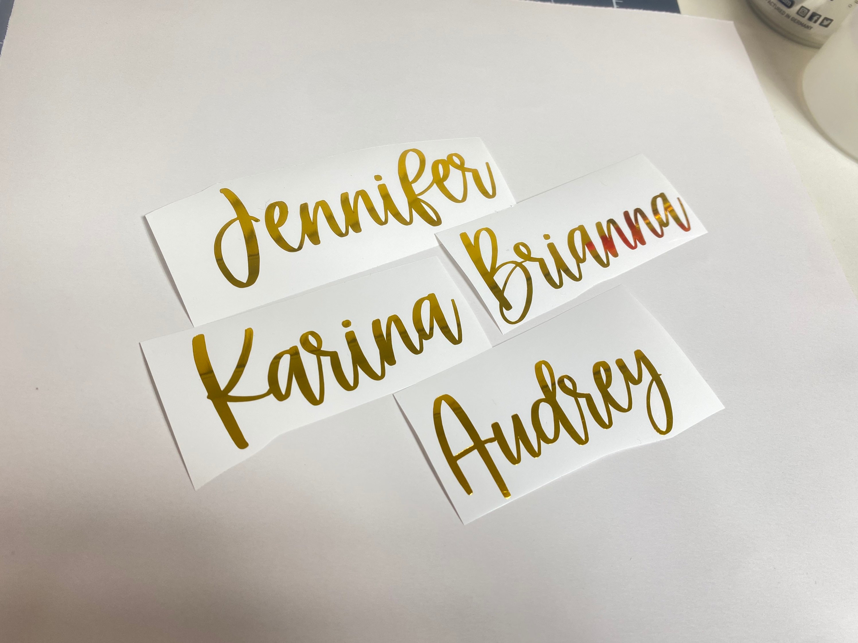 Personalizable Cursive Name Sticker Decals Tumbler Cup Decal - Etsy