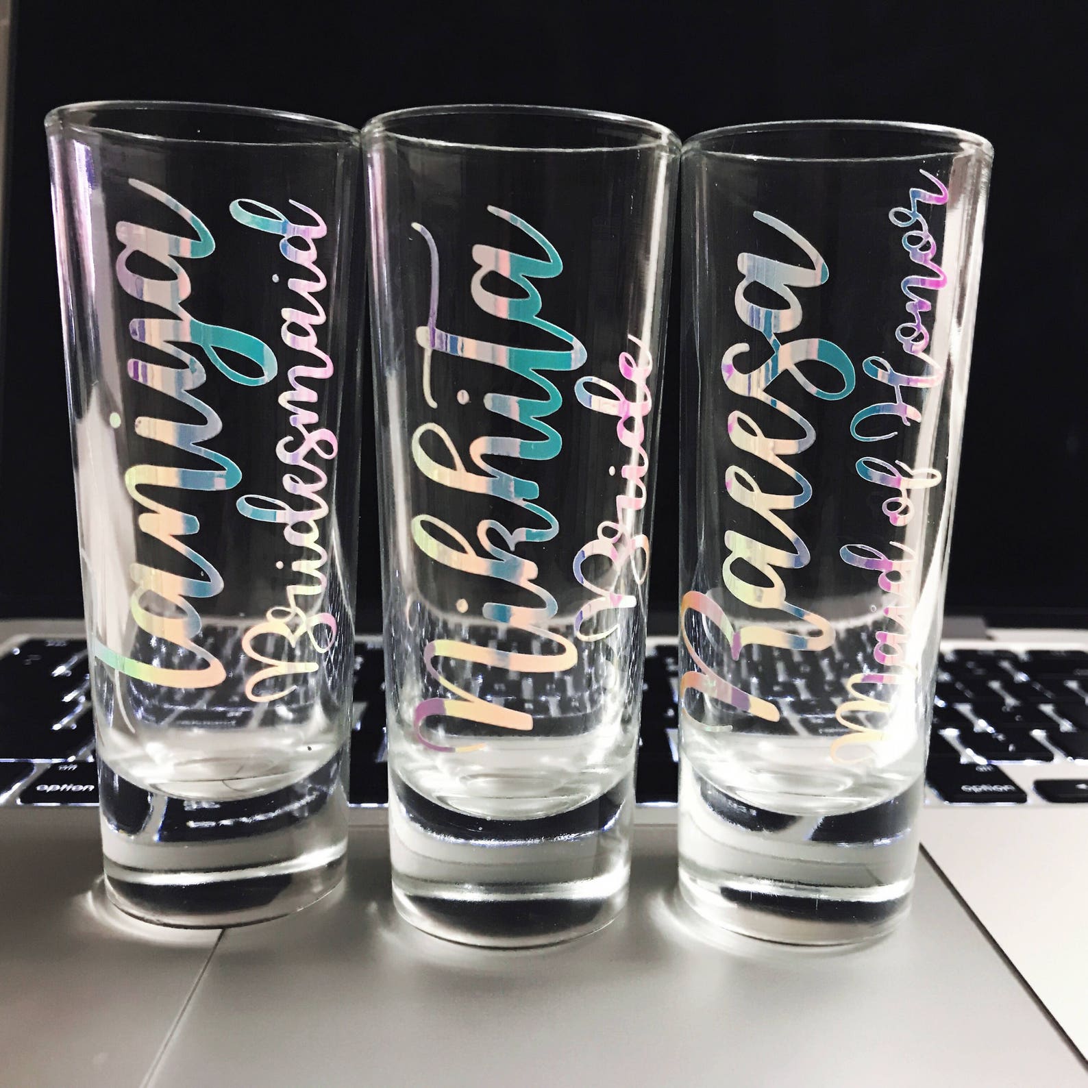 Personalized Shot Glasses Custom Shot Glasses Bridal Party - Etsy