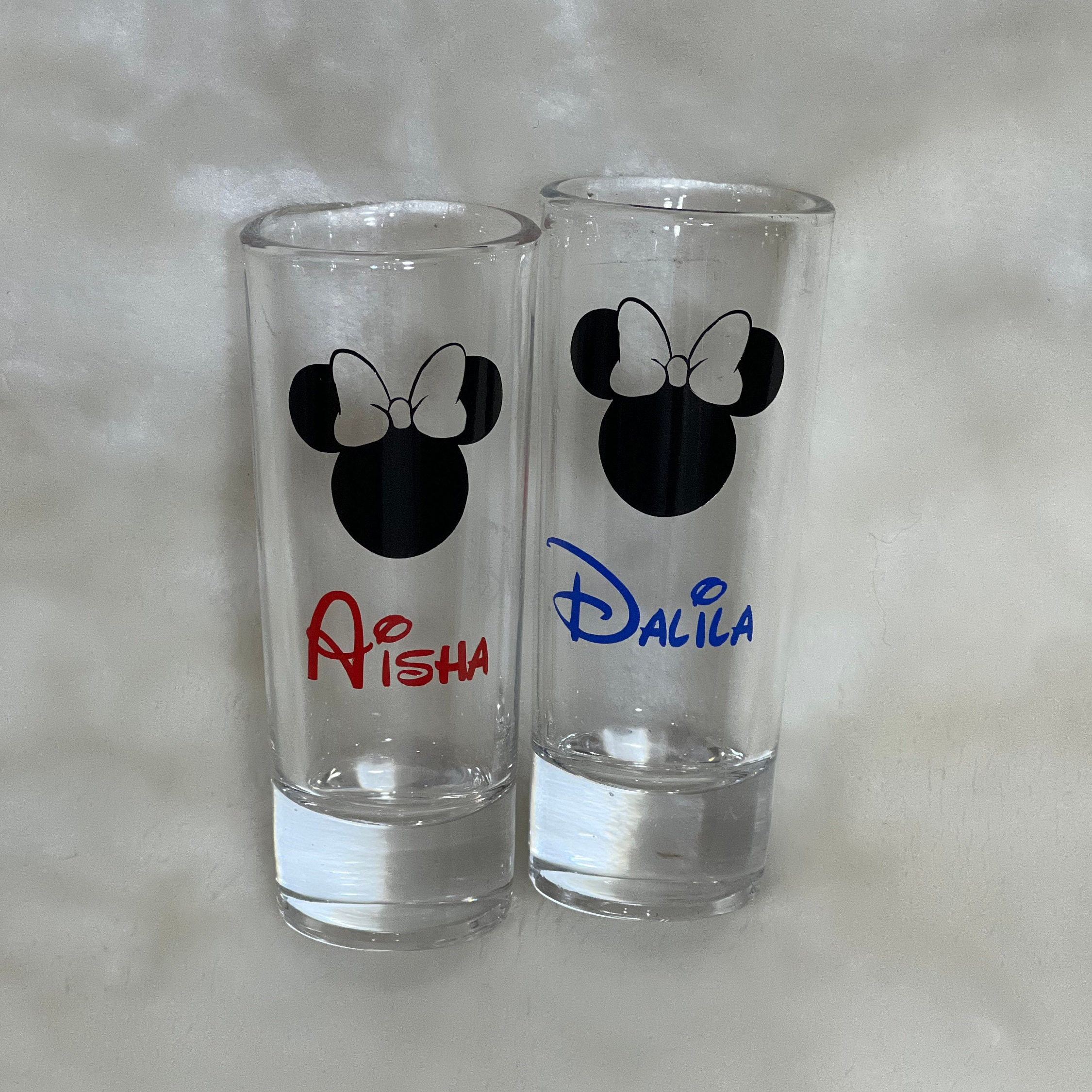 Personalized Shot Glasses Custom Shot Glasses Disney Bride - Etsy