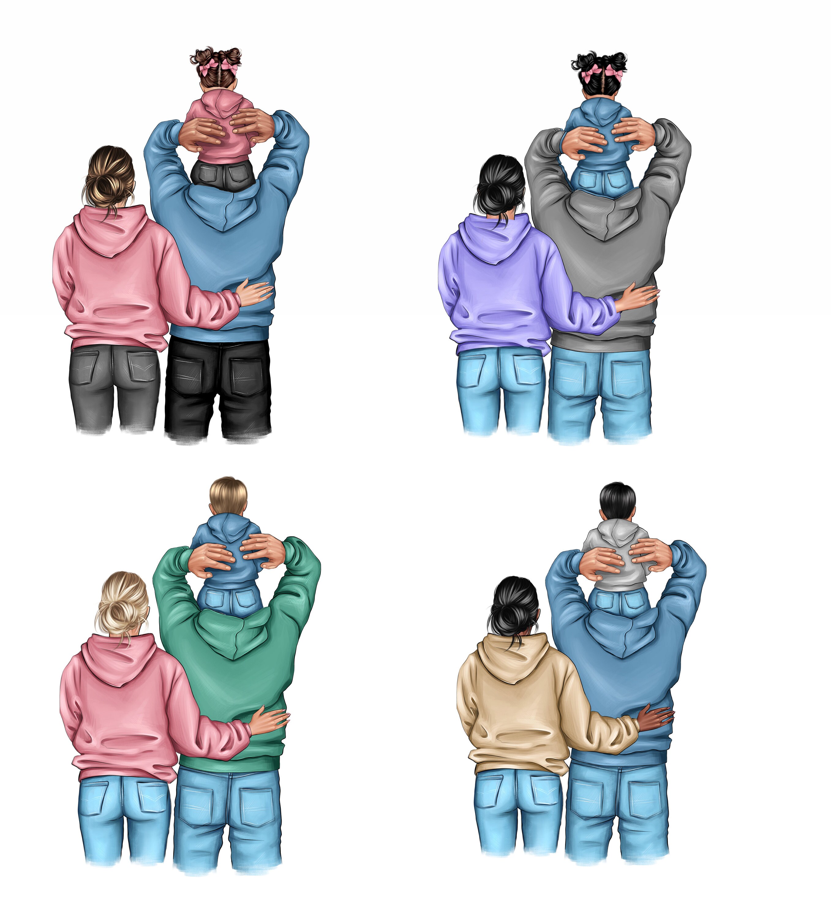 Personalized Family Mug Custom Family Portrait Mug - Etsy