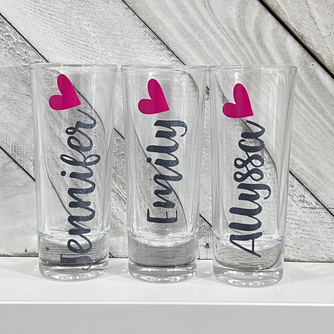 Personalized Shot Glasses, Custom Shot Glasses, Bridal Party Shot ...
