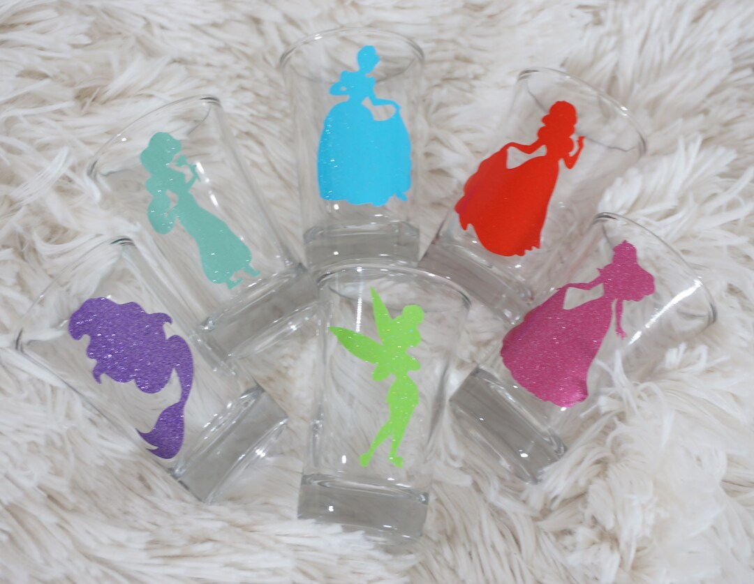 Bachelorette Shot Glasses| Princess Shot Glass | Princess Character ...